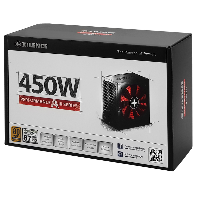 Xilence - XN081 XP450R11 450 Watt Power supply, Performance A III ...